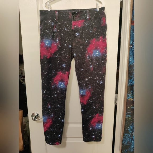 Lovesick | Pants & Jumpsuits | Lovesick Galaxy Space Print Skinny Jeans ...